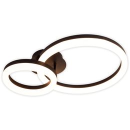 Näve LED Deckenleuchte NÄVE "CIRCULO" Lampen Gr. Höhe: 14,00 cm, schwarz LED Deckenlampen