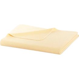 Wohndecke Biederlack "Pearl" Wohndecken Gr. B/L: 150 cm x 200 cm, gelb Baumwolldecken