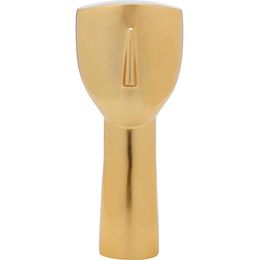 KARE Dekofigur "Golden Face" in Gold - (H)36 cm - 25% | Dekofiguren