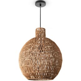 Pendelleuchte Paco Home "ULLA" Lampen Gr. Ø 45 cm Höhe: 54 cm, braun Pendelleuchten und Hängeleuchten