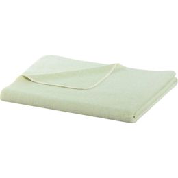 Wohndecke Biederlack "Pearl" Wohndecken Gr. B/L: 150 cm x 200 cm, grün (mint) Baumwolldecken