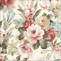 Ambiente Luxury Paper Products Papierserviette Kate Blumen Sommer Kollektion als Tischdeko, (20 St), Party Motivservietten - Geschenkartikel