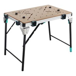 Wolfcraft Werkbank, Klappbarer Arbeitstisch MASTER work 1600 1110 x 765 x 863 mm