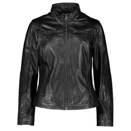 Caminari Lederjacke "Sabi" in Schwarz - 38