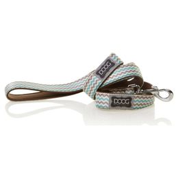 DOOG Hundeleine Leine Benji braun/blau zigzag