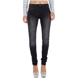 Cipo & Baxx Cipo & Baxx 5-Pocket-Jeans Schlichte Hose BA-19CB08 Stonewashed in Schwarz im Casual Look