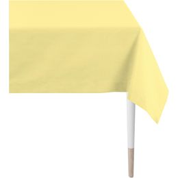 Tischdecke Apelt "4362 Rips-Uni" Tischdecken Gr. B/L: 160 cm x 240 cm, 1 St., rechteckig, gelb Tischdecken