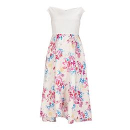 Swing Sommerkleid, bunt|grau