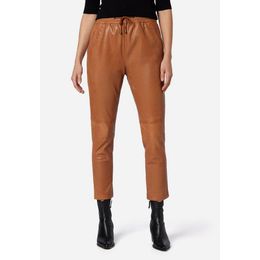 RICANO Lederhose Carillo (mit Kordel) Hochwertiges Lammleder