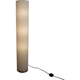 Näve Stehlampe NÄVE "Beate" Lampen Gr. Ø 19,00 cm Höhe: 110,00 cm, beige (natur, nickel, satiniert) Standleuchten