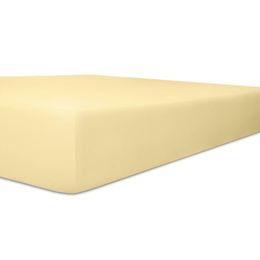 Spannbettlaken kneer "Vario-Stretch-Topper" Laken Gr. B/L: 140 cm x 200 cm 1 St., Jersey-Modal, 4-12 cm, 140 x 200 cm, beige (leinen) Spannbettlaken