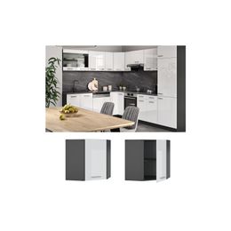 VICCO K&uuml;chenschrank H&auml;ngeschrank Eckh&auml;ngeschrank 57 cm R-Line Anthrazit
