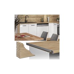 VICCO K&uuml;chenarbeitsplatte R-Line Eiche 120 cm