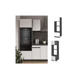 VICCO Mikrowellenschrank K&uuml;chenschrank K&uuml;chenm&ouml;bel R-Line J-Shape Anthrazit Wei&szlig; 60 cm modern