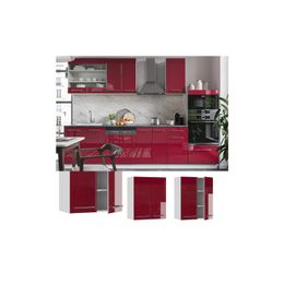 VICCO H&auml;ngeschrank 60 cm Bordeaux Hochglanz K&uuml;chenschrank H&auml;ngeschrank K&uuml;chenzeile Fame-Line