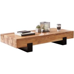 FineBuy Couchtisch Wohnzimmertisch Holz Massiv Sofatisch Wohnzimmer Tisch
