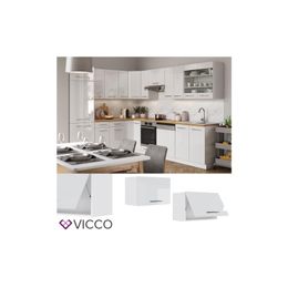 VICCO H&auml;ngeschrank 60 cm (flach) Wei&szlig; K&uuml;chenzeile Unterschrank Fame