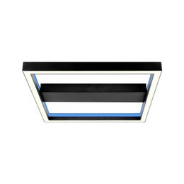 Brilliant Lampe, Icarus LED Wand- und Deckenleuchte 50x50cm sand/schwarz, Metall/Kunststoff, 1x 38W LED integriert, (2660lm, 2700-6200K), A