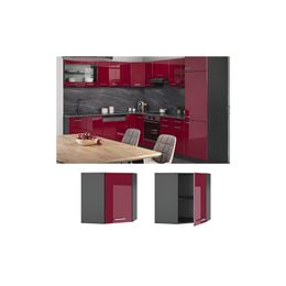 VICCO K&uuml;chenschrank H&auml;ngeschrank Eckh&auml;ngeschrank 57 cm R-Line Anthrazit