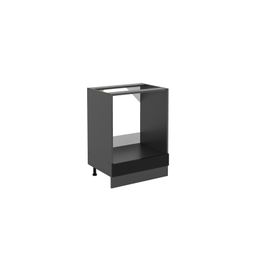 VICCO Herdschrank K&uuml;chenschrank R-Line Solid Anthrazit Schwarz 60 cm modern