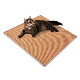 Karat homeliving Sisal-Kratzteppich Für Katzen Terra-Apricot