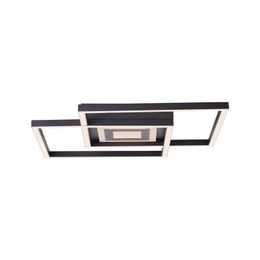 Brilliant Lampe, Metis LED Deckenleuchte 40x30cm schwarz, 1x LED integriert, 34W LED integriert, (3600lm, 3000K), In 3 Stufen &uuml;ber Wandschalter dimmbar