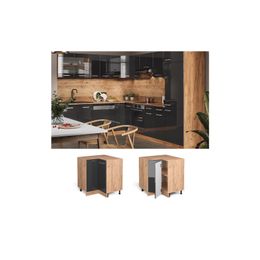 VICCO Eckunterschrank K&uuml;chenschrank K&uuml;chenzeile R-Line 87 cm Goldkraft Anthrazit
