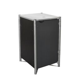 HIDE Mülltonnenbox 240l Kunststoff; 1er Box, grau