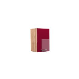 VICCO H&auml;ngeschrank K&uuml;chenschrank K&uuml;chenzeile R-Line 40 cm Goldkraft Bordeaux