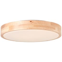 Brilliant Moreen LED Deckenleuchte 34cm holz, Holz/Kunststoff/Metall, 1x 14 W LED integriert, (Lichtstrom: 1300lm, Lichtfarbe: 3000-4500K)