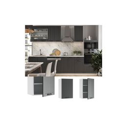 VICCO H&auml;ngeschrank 45 cm FAME Line K&uuml;chenschrank K&uuml;chenzeile Landhaus Anthrazit