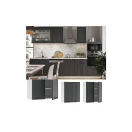 VICCO H&auml;ngeschrank 60 cm FAME Line K&uuml;chenschrank K&uuml;chenzeile Landhaus Anthrazit