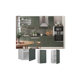 VICCO H&auml;ngeschrank K&uuml;chenschrank K&uuml;chenm&ouml;bel Fame-Line Wei&szlig; Gr&uuml;n-Gold Landhaus 40 cm K&uuml;che Einbauk&uuml;che H&auml;ngeschrank Dreht&uuml;r Einlegeboden K&uuml;chenzeile