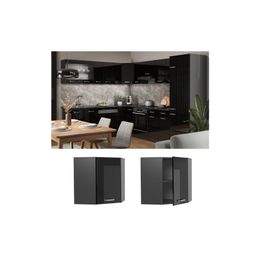 VICCO Eckh&auml;ngeschrank K&uuml;chenschrank R-Line Solid Anthrazit Schwarz 57 cm modern