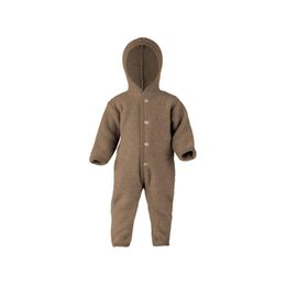 Engel Naturtextilien Overall (1-tlg) Baby Fleece Overall mit Kapuze aus Bio Merinoschurwolle