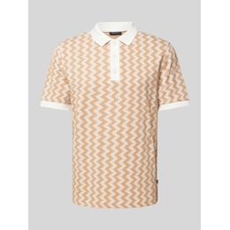 Maerz Muenchen Regular Fit Poloshirt mit grafischem Muster