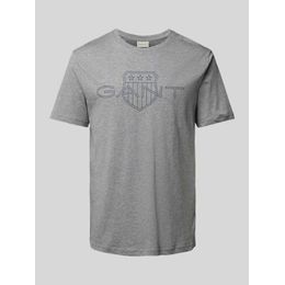 Gant T-Shirt mit Label-Print