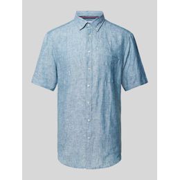 Christian Berg Regular Fit Leinenhemd mit Button-Down-Kragen