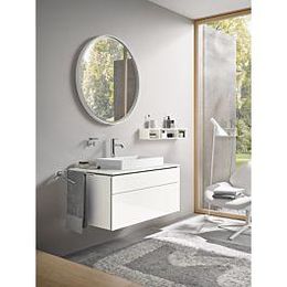 Duravit DuraSquare Aufsatzbecken 60cm weiss mit L-Cube Konsolenwaschtischunterbau102 x 55 cm weiß matt