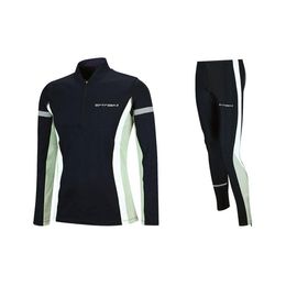 Airtracks Lauftights Herren Thermo Laufset: Funktions Laufshirt Lang + Laufhose Lang (Laufset