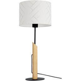 Tischleuchte BRITOP LIGHTING "PUNTO" Lampen Gr. Ø 27 cm Höhe: 60 cm, weiß (weiß, silberfarben, eichefarben, schwarz) Tischlampen