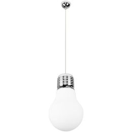 Spot-Light Pendelleuchte SPOT LIGHT "Bulb" Lampen Gr. Ø 30,00 cm Höhe: 138,00 cm, weiß Pendelleuchten und Hängeleuchten