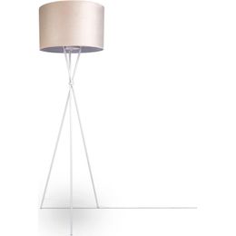 Stehlampe Paco Home "Kate uni Color" Lampen Gr. Höhe: 177,5 cm, beige Designlampe Standleuchten