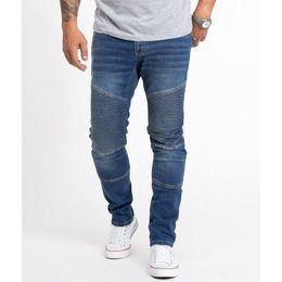 Rock Creek Slim-fit-Jeans Herren Jeans Stonewashed Blau RC-2180