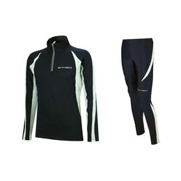 Airtracks Lauftights Herren Thermo Laufset Pro: Funktions Laufshirt Langarm + Laufhose Lang (Set