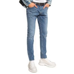 Diesel Slim-fit-Jeans Low Waist Stretch Hell Blau