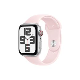 Apple Watch (Series SE) 2020 GPS + Cellular 44 mm - Aluminium Silber - Sportarmband Rosa
