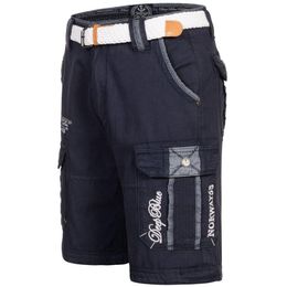 Geographical Norway Shorts Herren Cargo Shorts Kurze Hose Short Bermuda Knielang Sommer + Gürtel