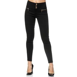 Elara High-waist-Jeans Elara Damen Stretch Hose High Waist Jeggings (1-tlg)