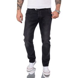 Rock Creek Regular-fit-Jeans Herren Jeans Stonewashed Dunkelgrau RC-2157